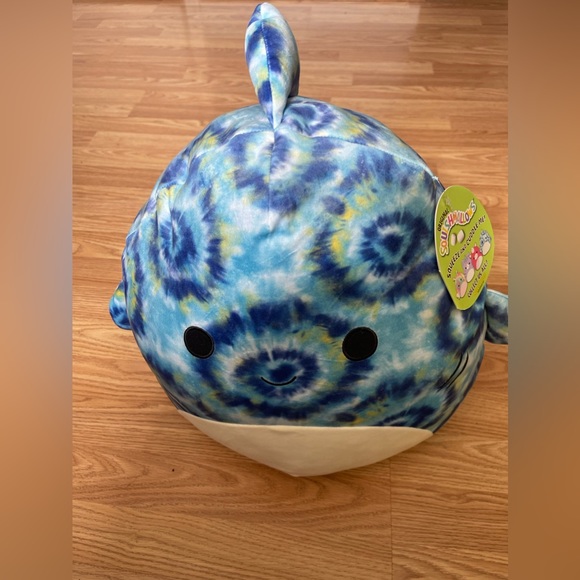 Squishmallows | Toys | Squishmallow Blue Tie Dye Luther Shark 6 Plush ...